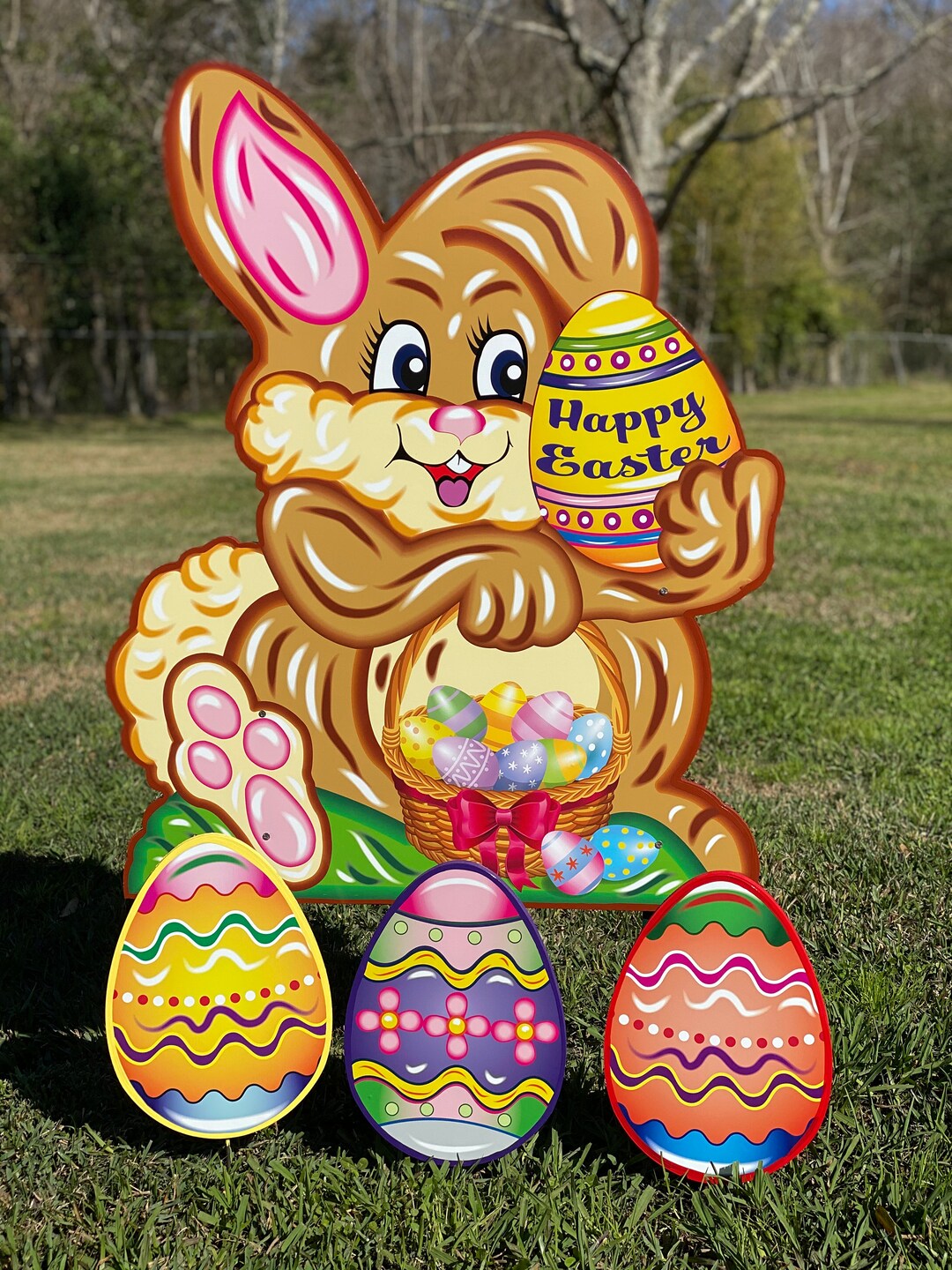 Easter Bunny Yard Art, Easter Bunny Yard Sign, Hostess Gifts for Women ...