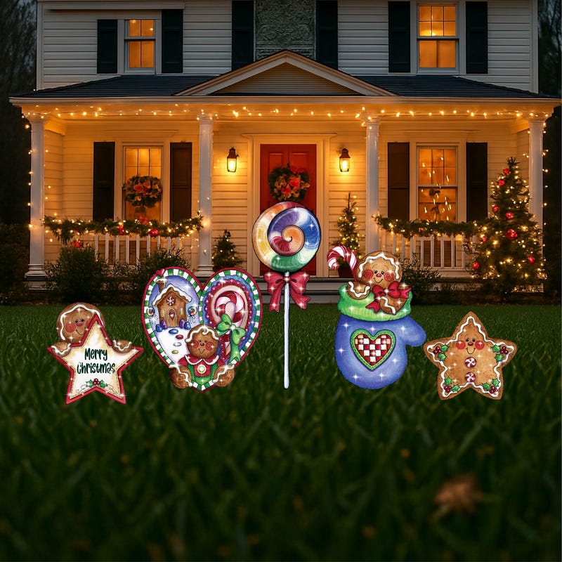 Outdoor Gingerbread Decor - Etsy