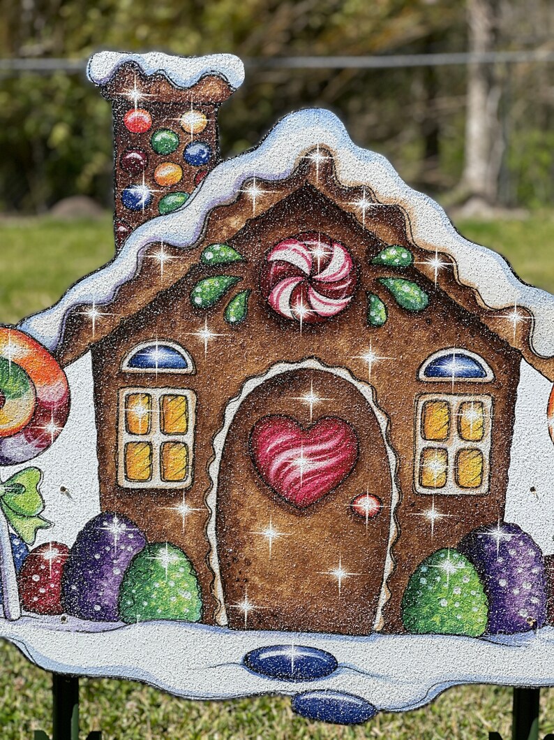 Christmas Yard Art see Video Outdoor Gingerbread House - Etsy