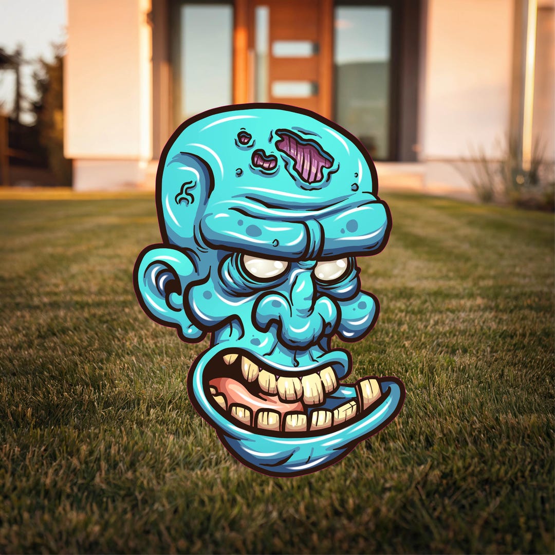 Zombie Garden Art, Creepy Halloween Props Scary Outdoor Halloween ...