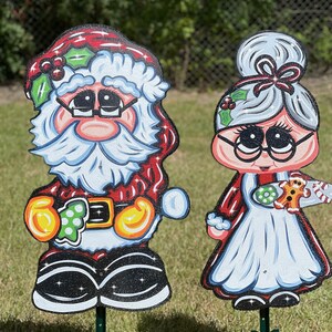 Santa Clause Christmas Outdoor Decoration Sign Christmas Yard Art ...