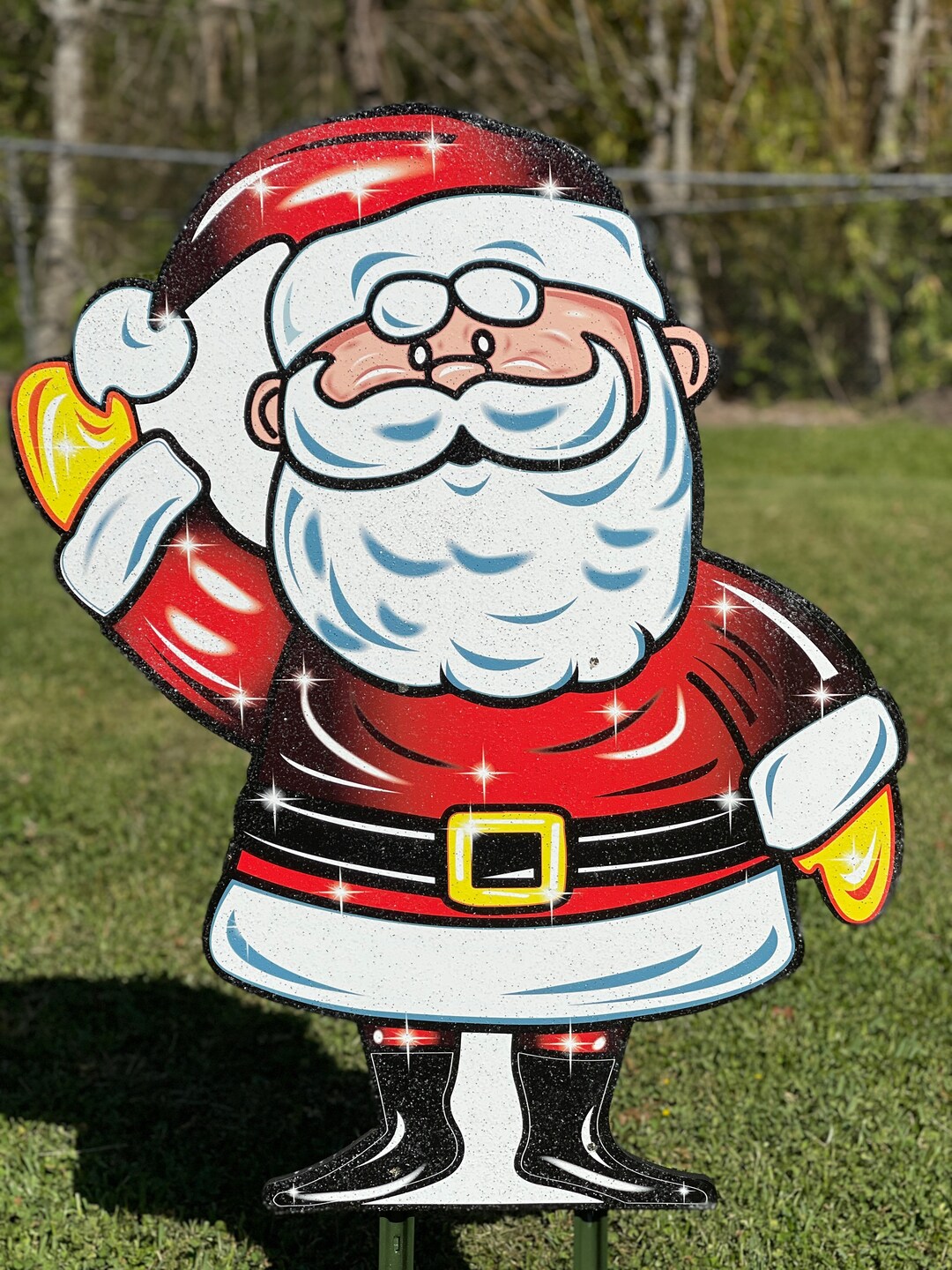 Santa Clause Christmas Outdoor Decoration Sign - Etsy