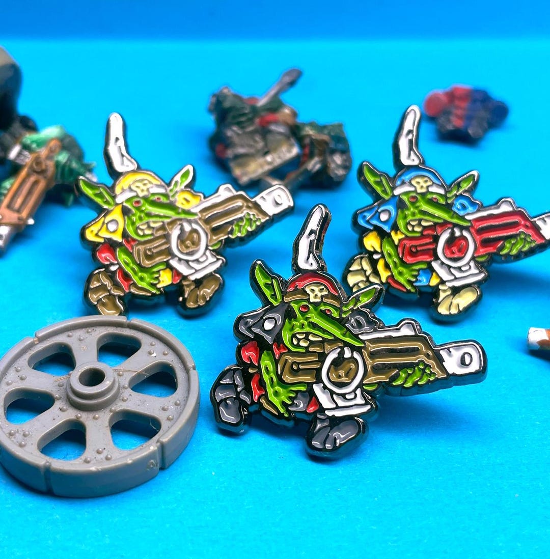 GRIMDARK GOONS! Space Gobbo Enamel Pin Badge - Etsy