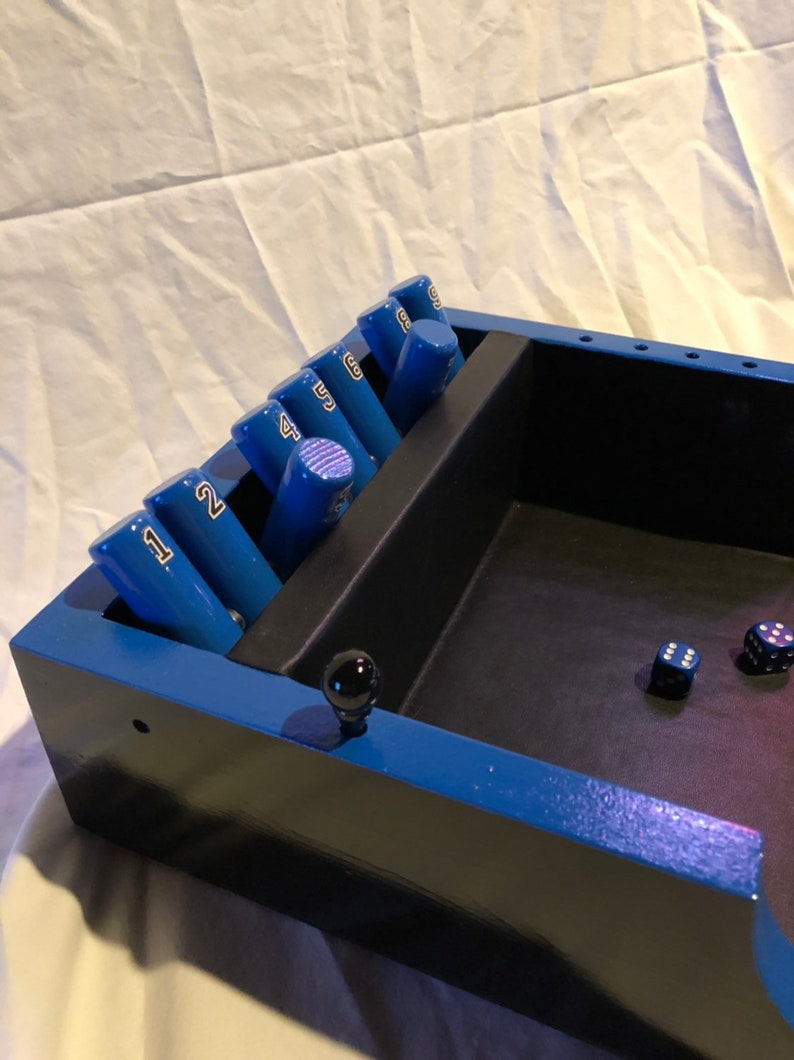 Blackout/shut the Box Game black/blue - Etsy