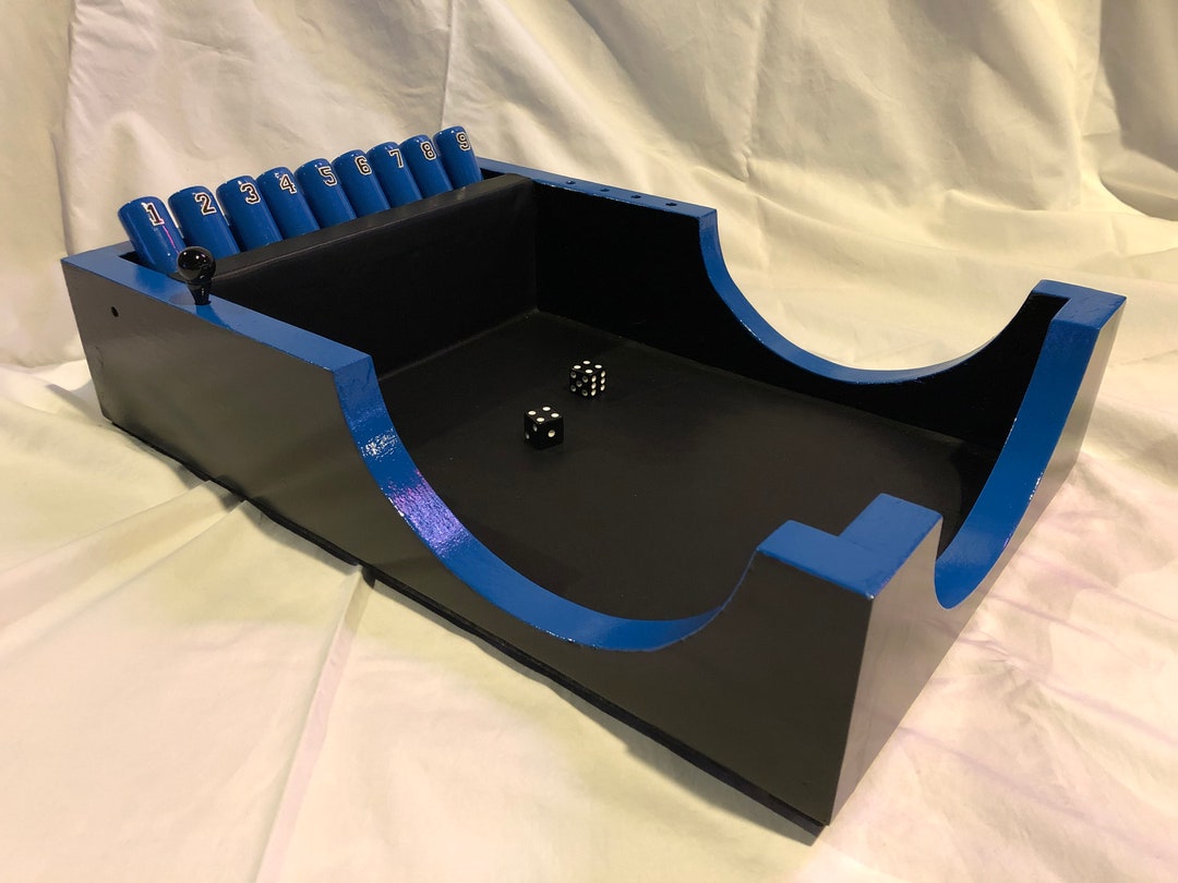 Blackout/shut the Box Game black/blue - Etsy