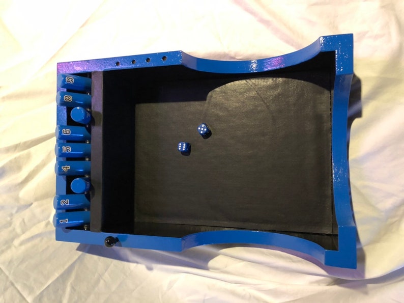 Blackout/shut the Box Game black/blue - Etsy