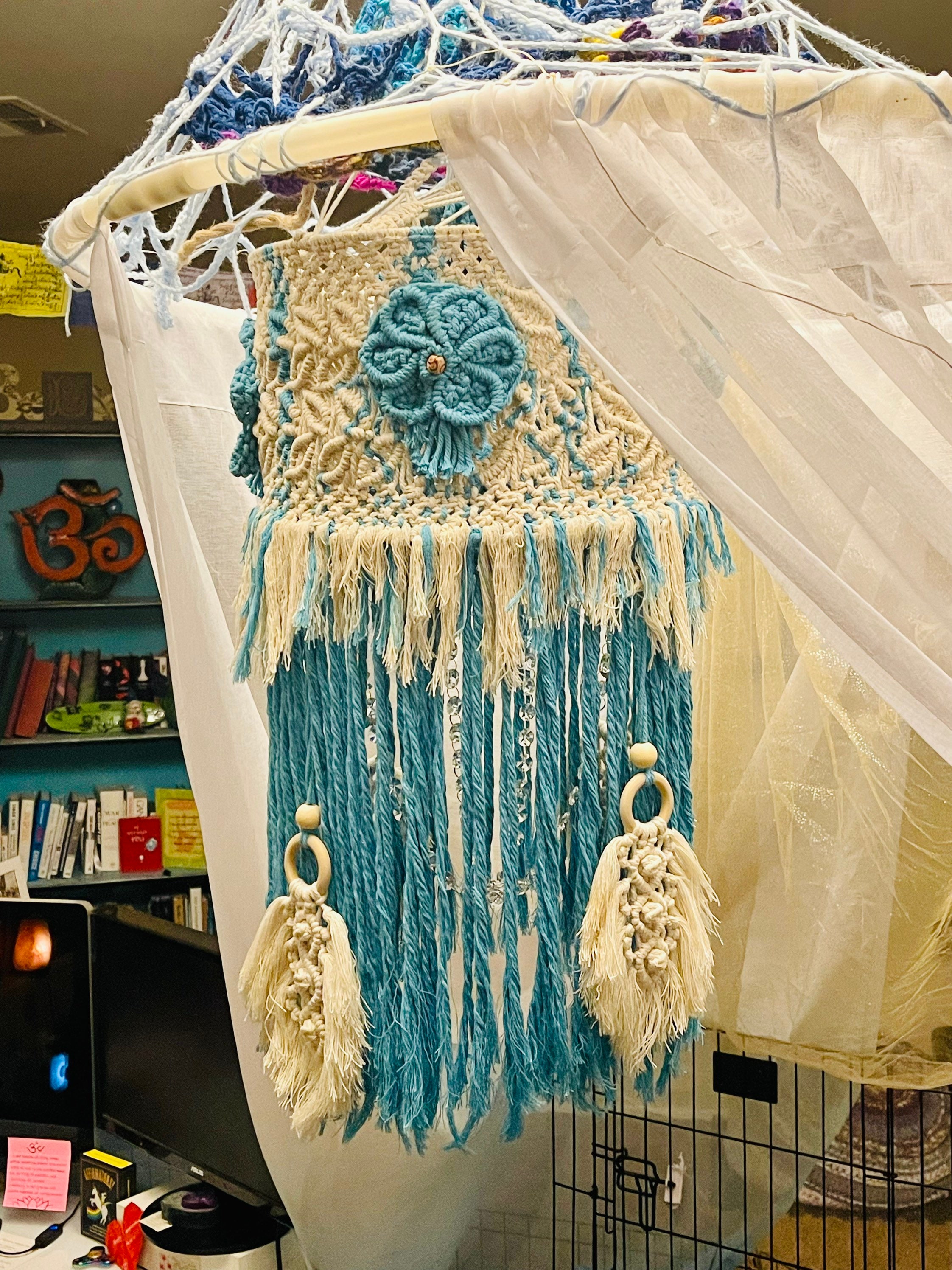 Macrame Chandelier / Hanging Lamp - Etsy