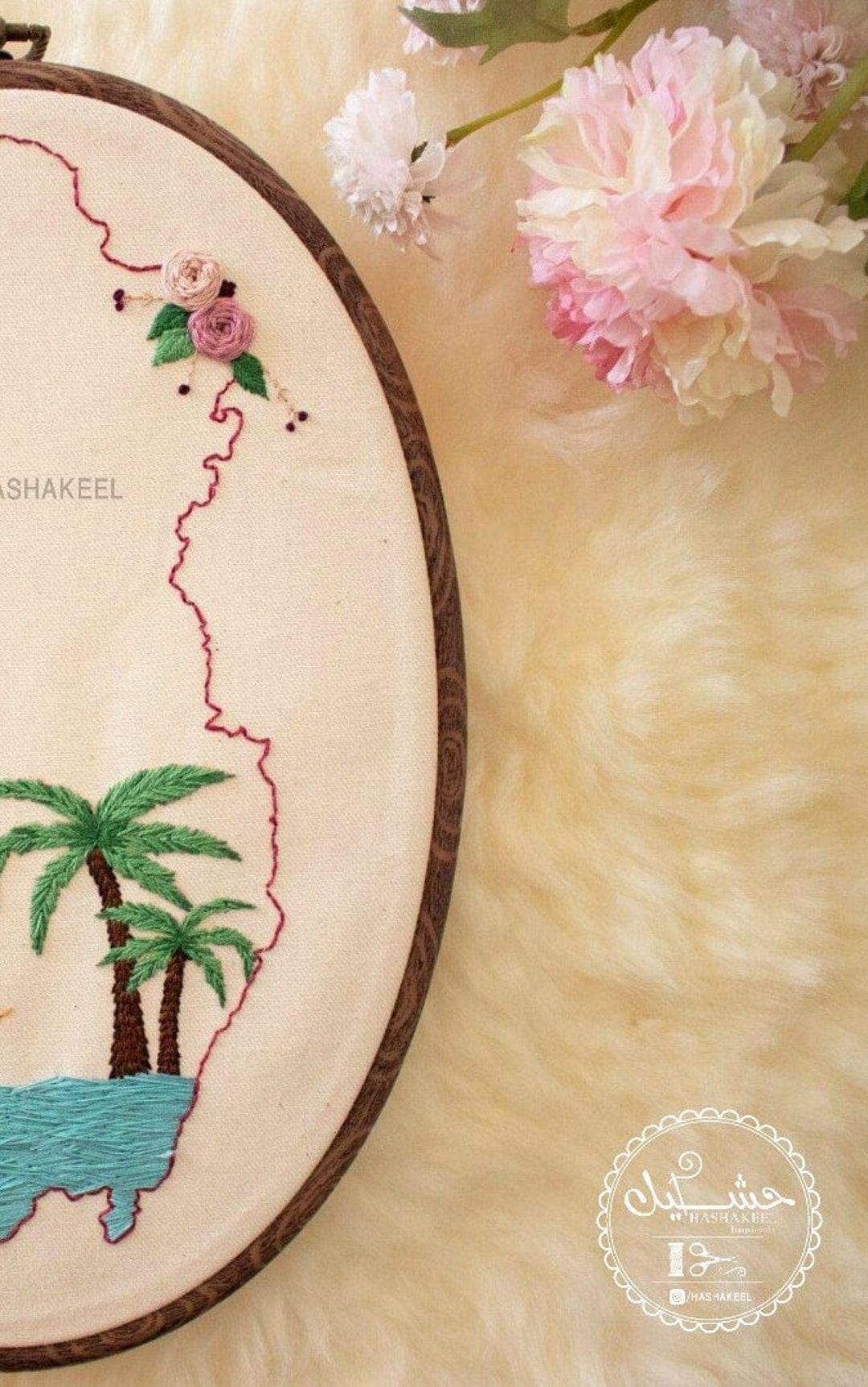Qatar Map Pattern for Embroidery Work - Qatar National Day With Flower ...