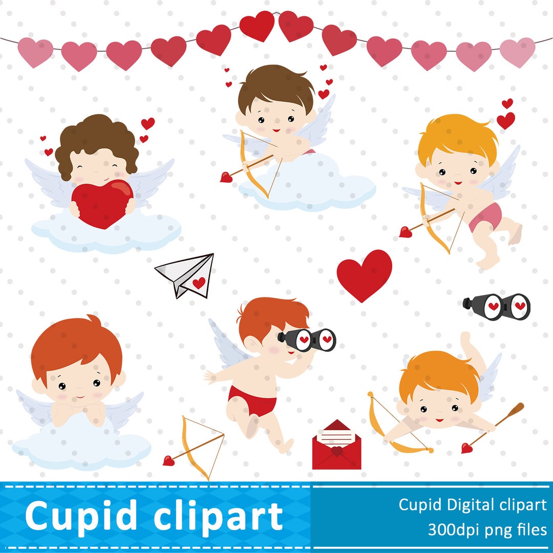 Valentine's Day Cupids Clipart, Valentine Graphics, Valentine Baby ...