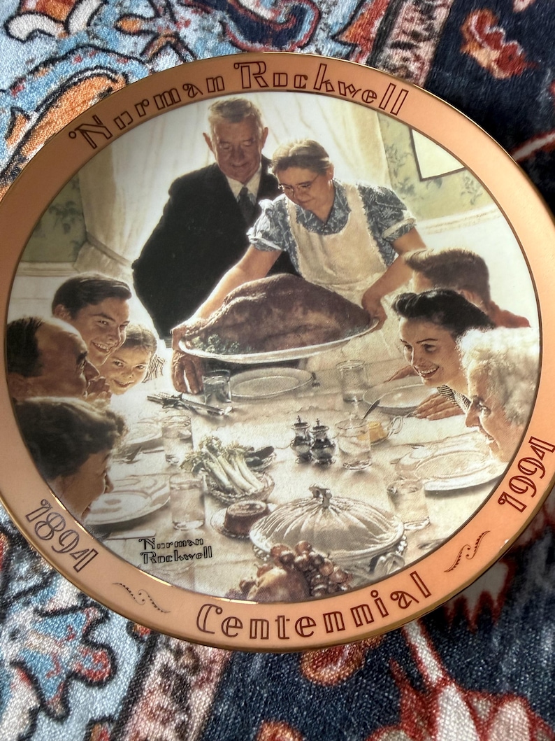 Normal Rockwell Centennial Plate! - Etsy