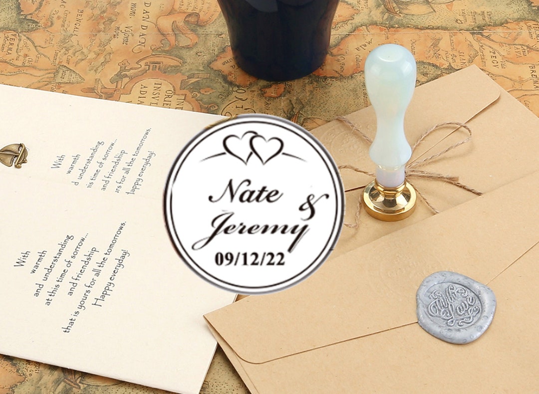 Custom Date Wax Seal, Wedding Date Wax Seal, Save the Date Wax Stamp ...