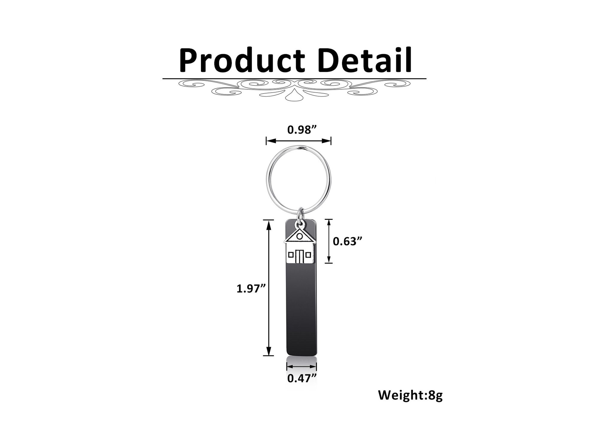 Personalized Home Sweet Home Keychain Set: Stainless Steel Couple ...