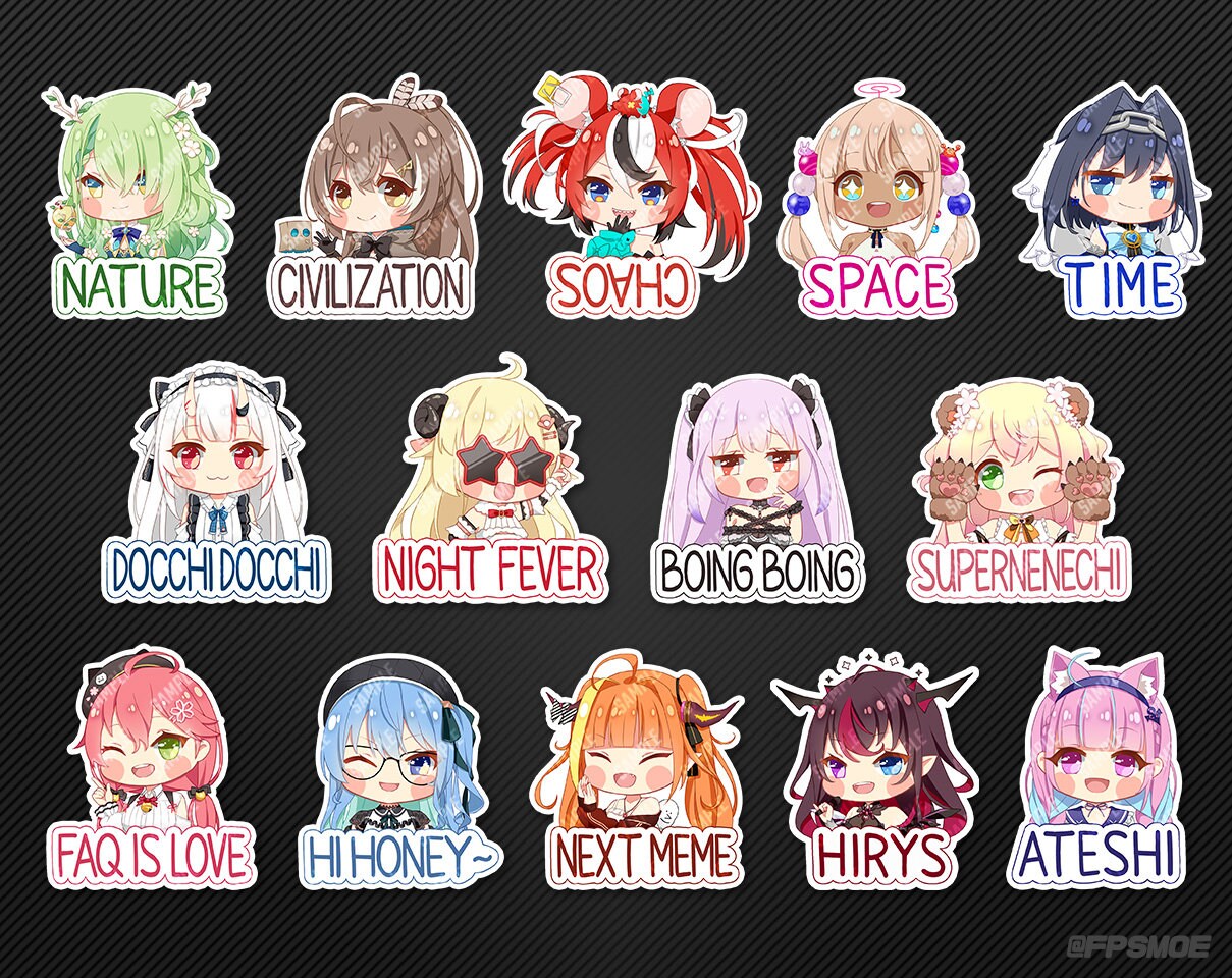 Hololive Sticker Vol. 2 - Etsy Canada