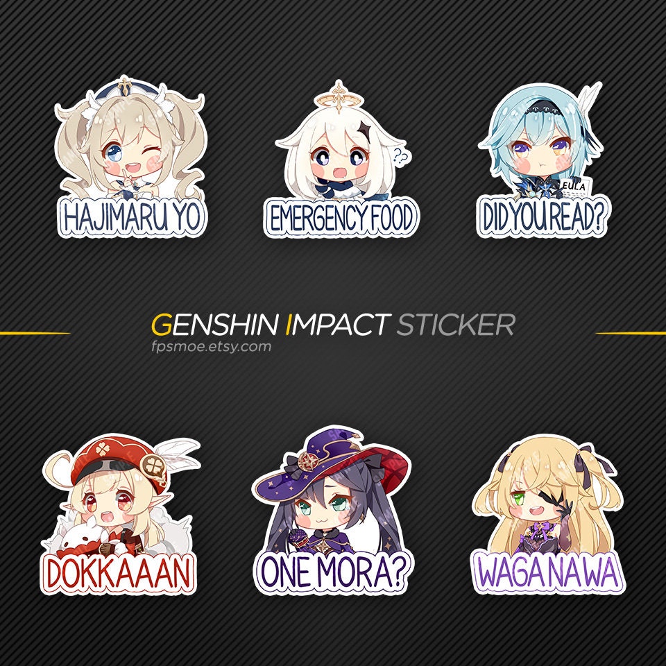 Genshin Impact Sticker - Etsy