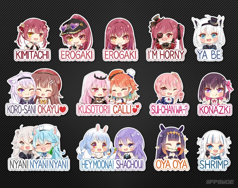 Hololive Sticker Vol. 2 - Etsy