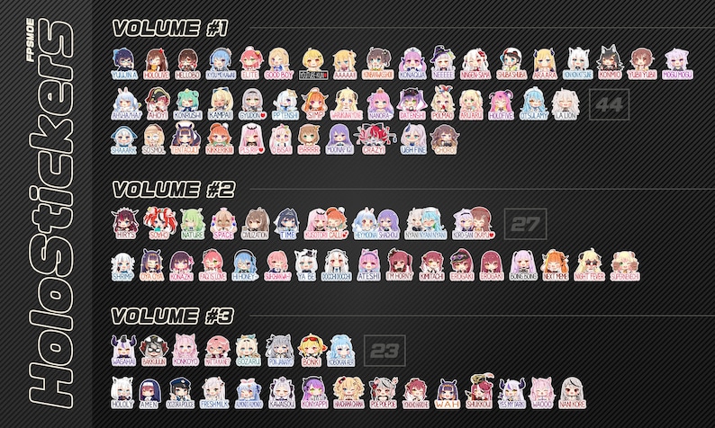 Hololive Sticker Vol. 3 - Etsy