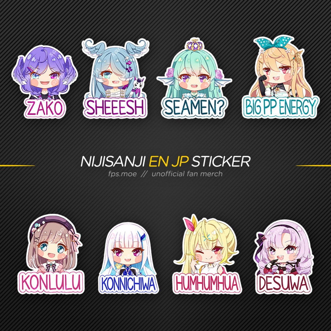 Nijisanji EN JP Sticker - Etsy
