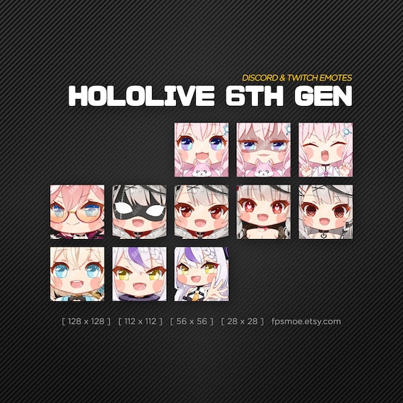 Holox Hololive 6th Gen Emotes - Etsy