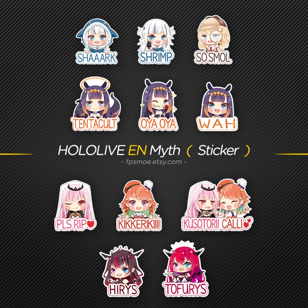 Hololive EN Myth Hope Sticker - Etsy