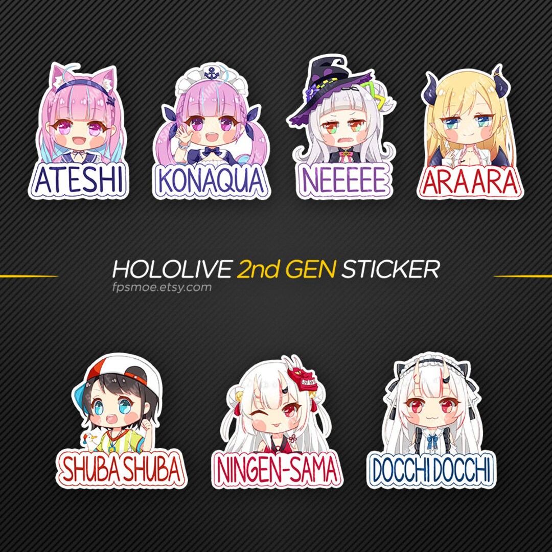 Hololive 2nd Generation Sticker - Etsy.de