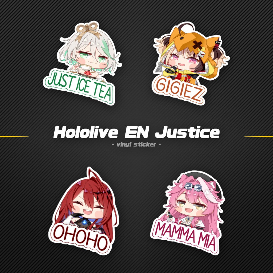 Hololive EN Justice Sticker - Etsy