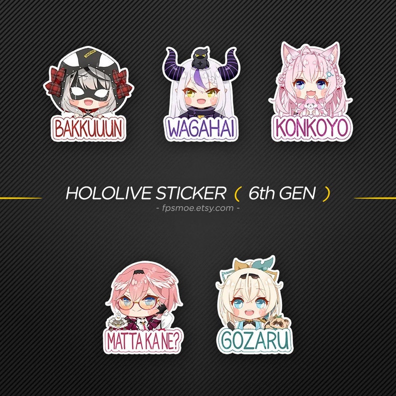 Hololive Sticker Vol. 3 - Etsy
