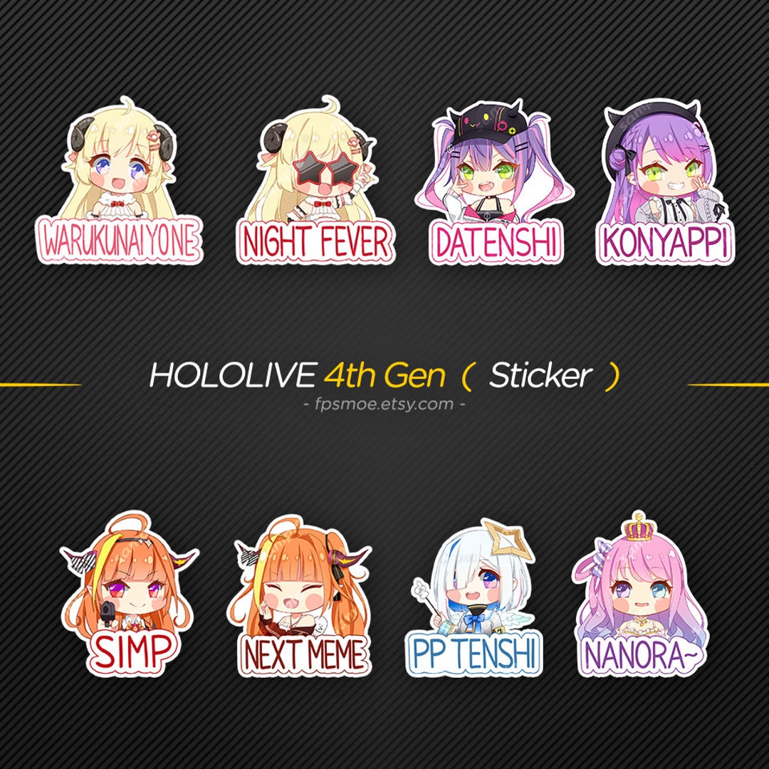 Hololive 4th Generation Sticker - Etsy