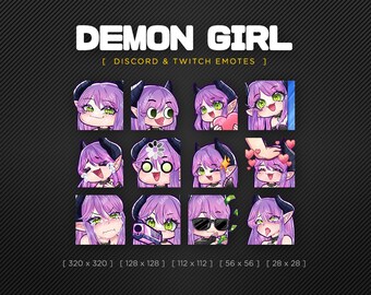 9 Twitch Halloween Hellgirl Emotes Twitch Emotes Girl, Devil, Demon ...