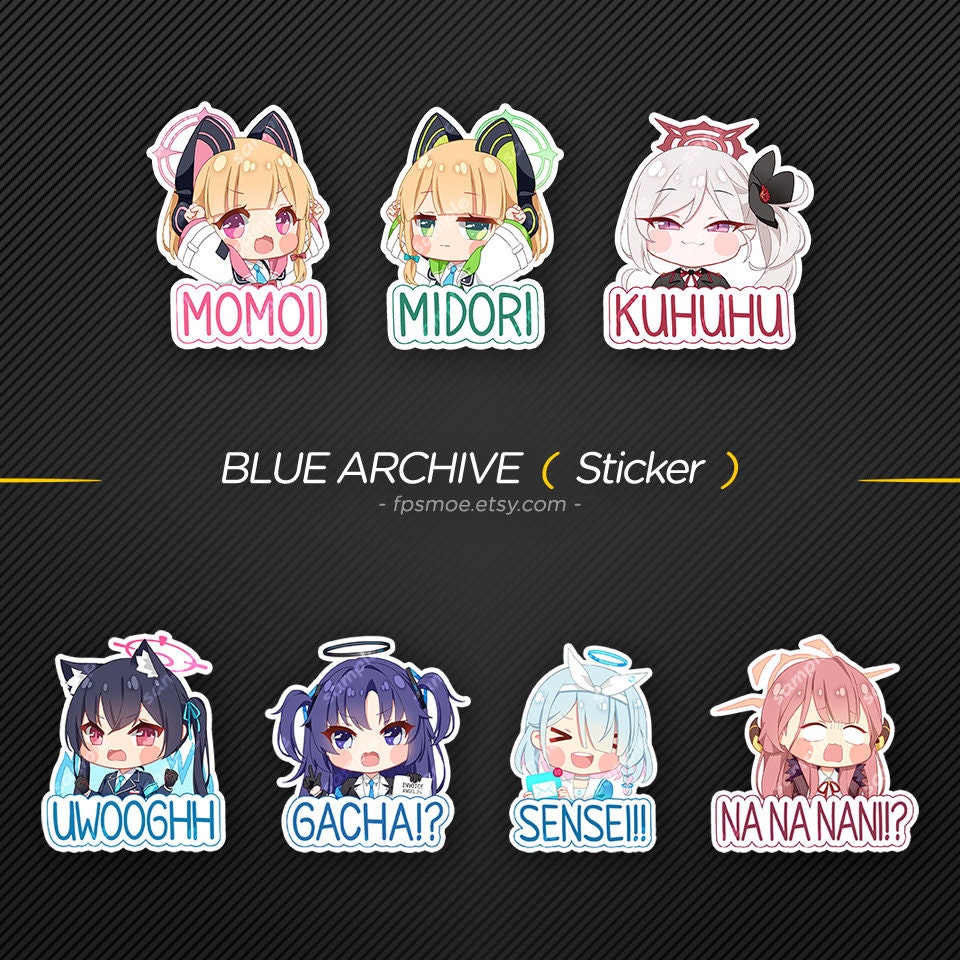 Blue Archive Sticker - Etsy