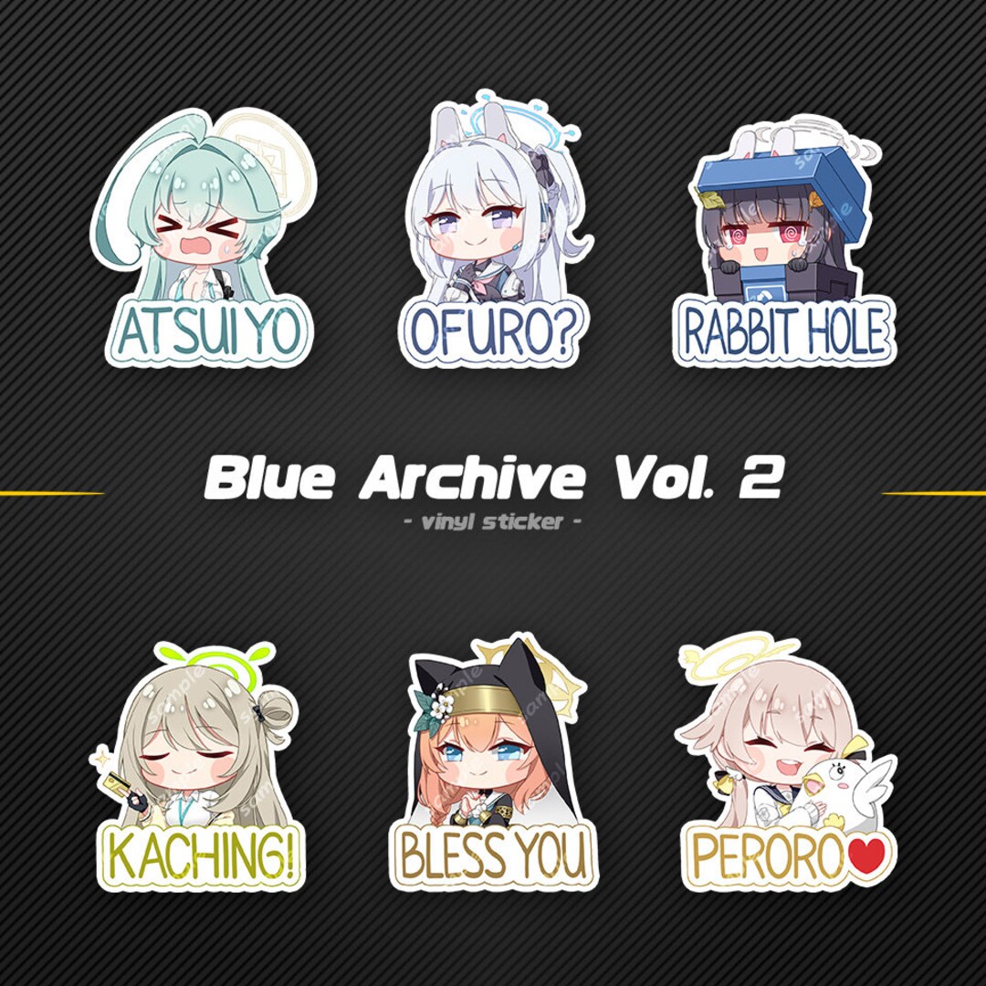 Blue Archive Sticker Vol. 2 - Etsy