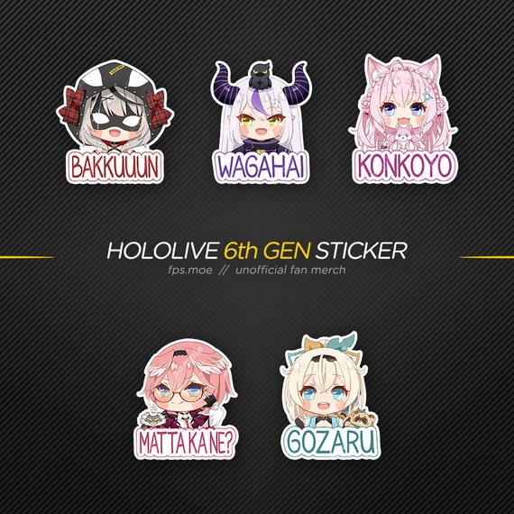 Hololive 6th Generation Sticker | Etsy