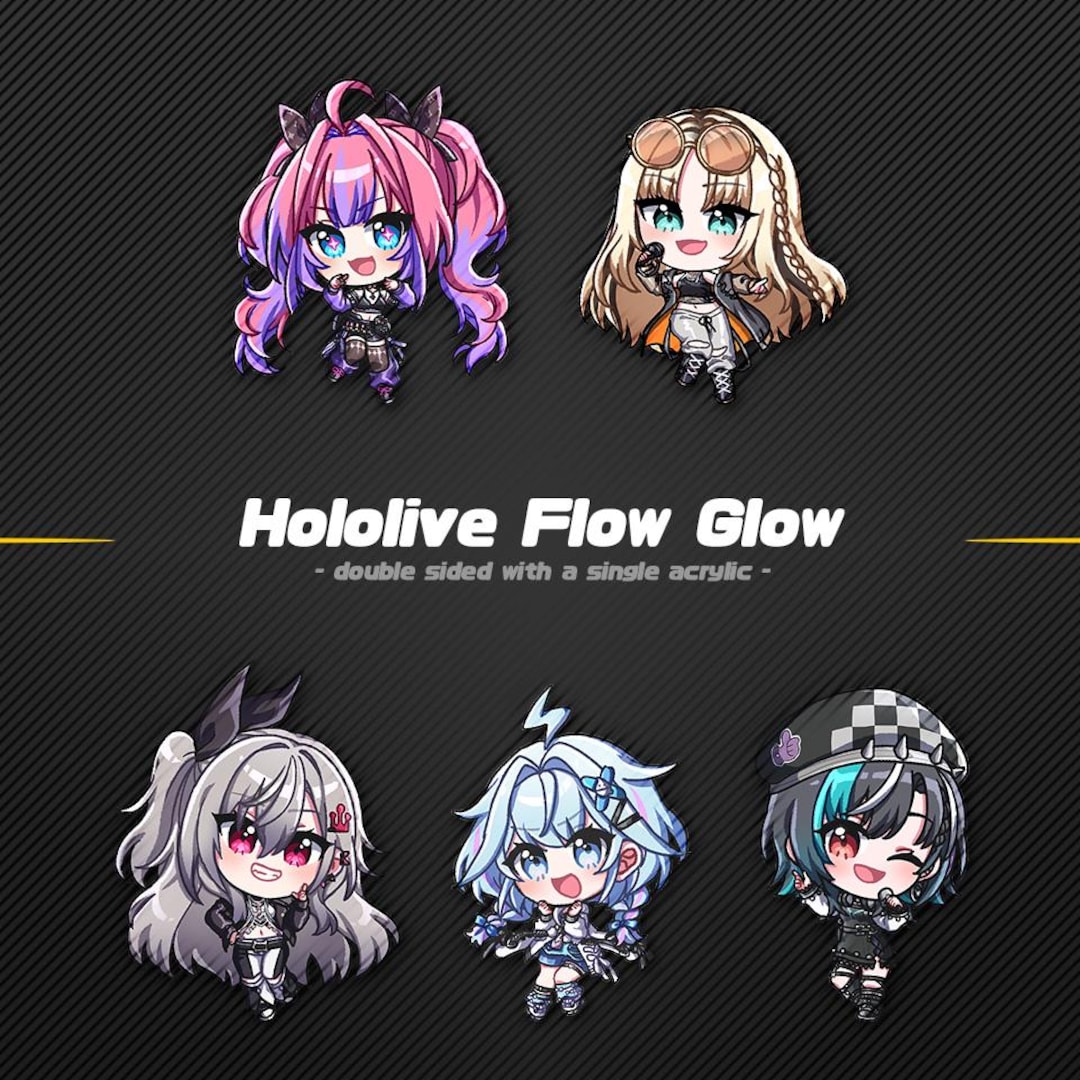 Hololive Flow Glow Keychain - Etsy