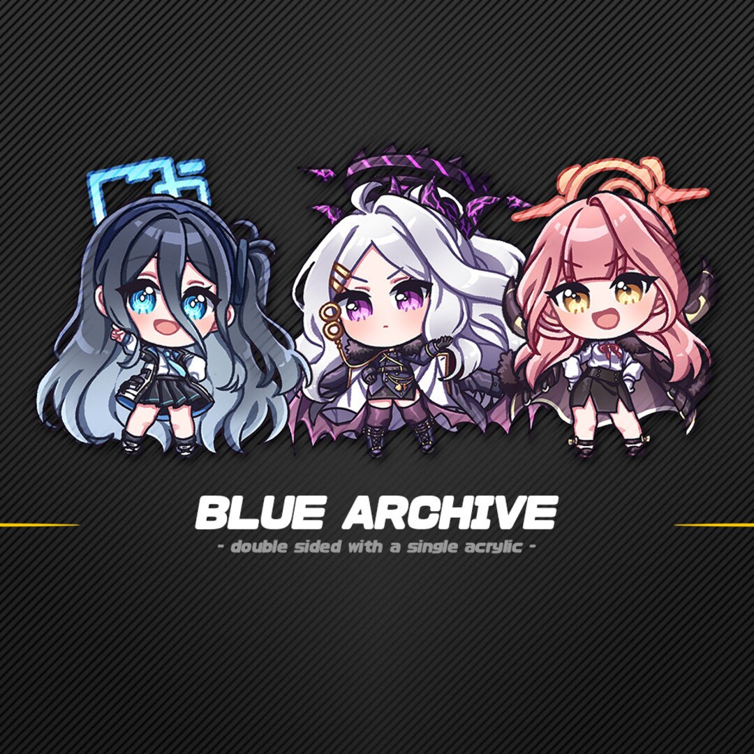 Blue Archive Keychain - Etsy