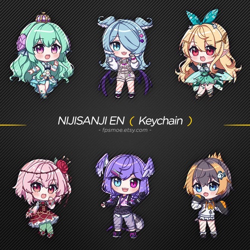 Nijisanji EN Lazulight OBSYDIA Vtuber Double Sided - Etsy
