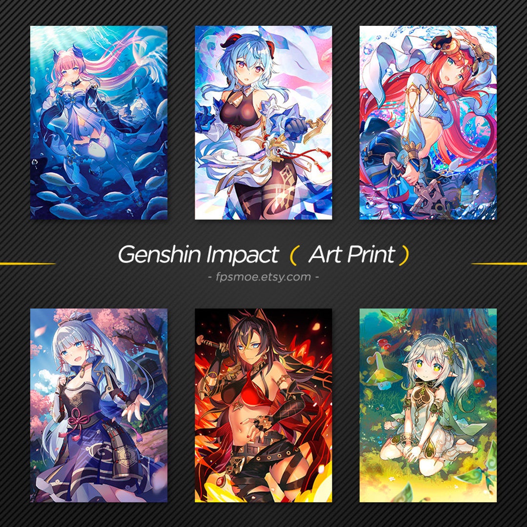 Genshin Impact A6 Prints - Etsy