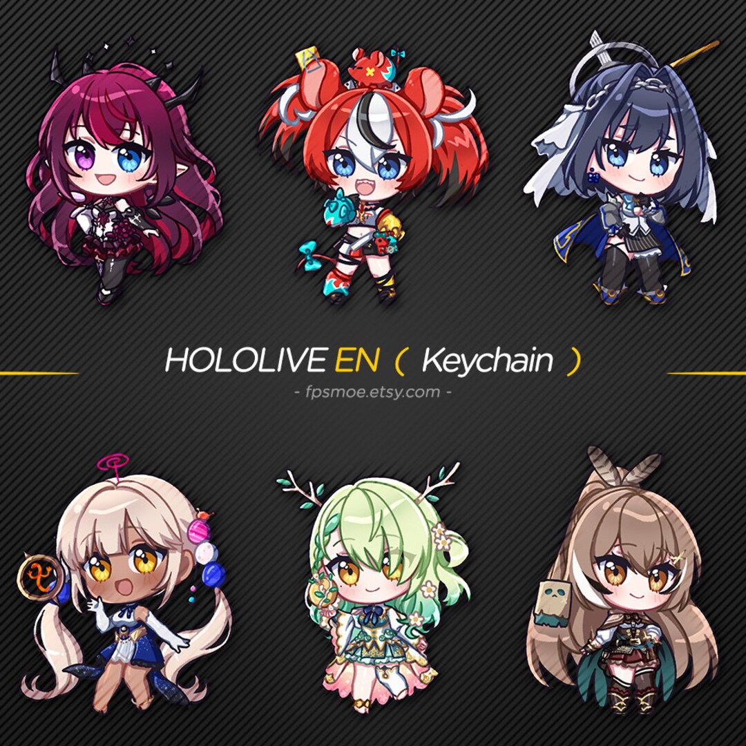 Hololive EN Council & Hope Keychain - Etsy