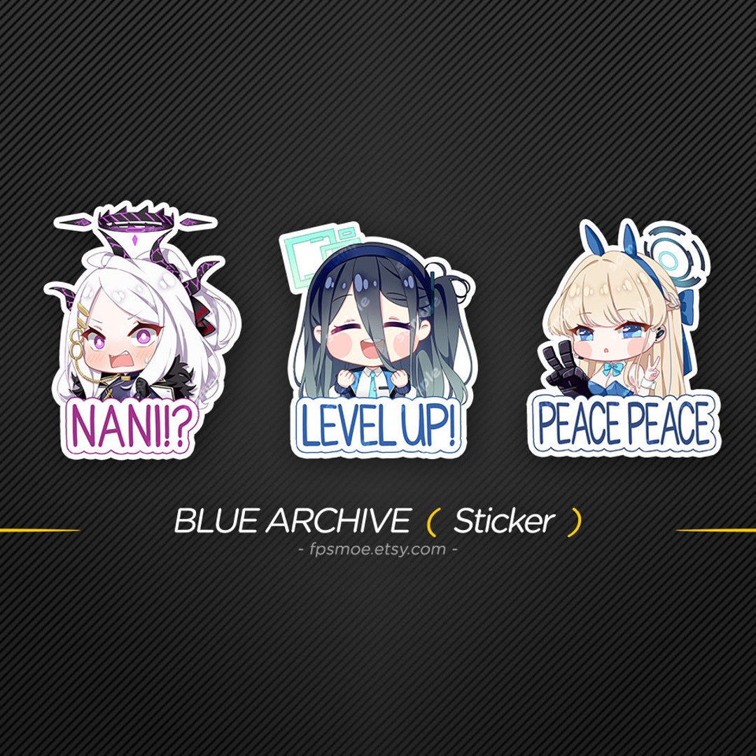 Blue Archive Sticker - Etsy