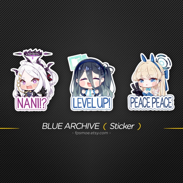 Blue Archive Sticker - Etsy