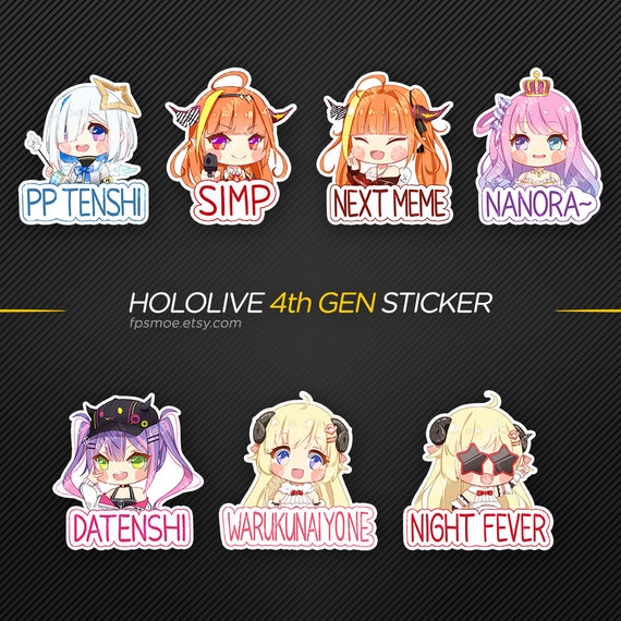 Hololive 4th Generation Sticker | Etsy