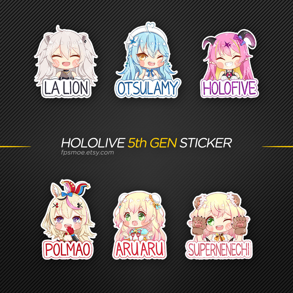 Hololive 5th Generation Sticker - Etsy