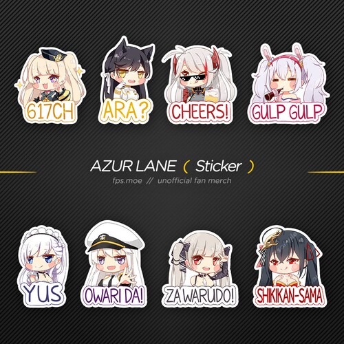 Azur Lane Gift Kit Azur Lane Gift Bag Azur Lane Illustration - Etsy