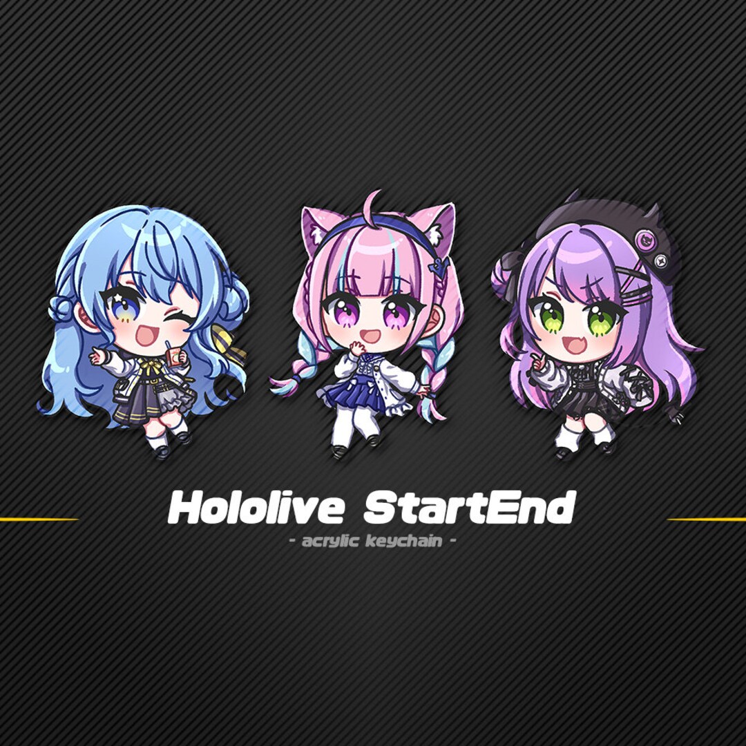 Hololive Startend Keychain - Etsy