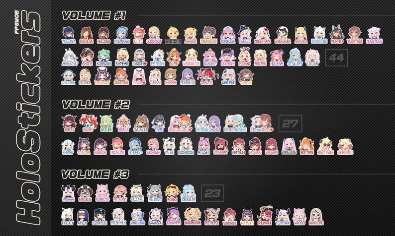 Hololive Sticker Vol. 2 - Etsy