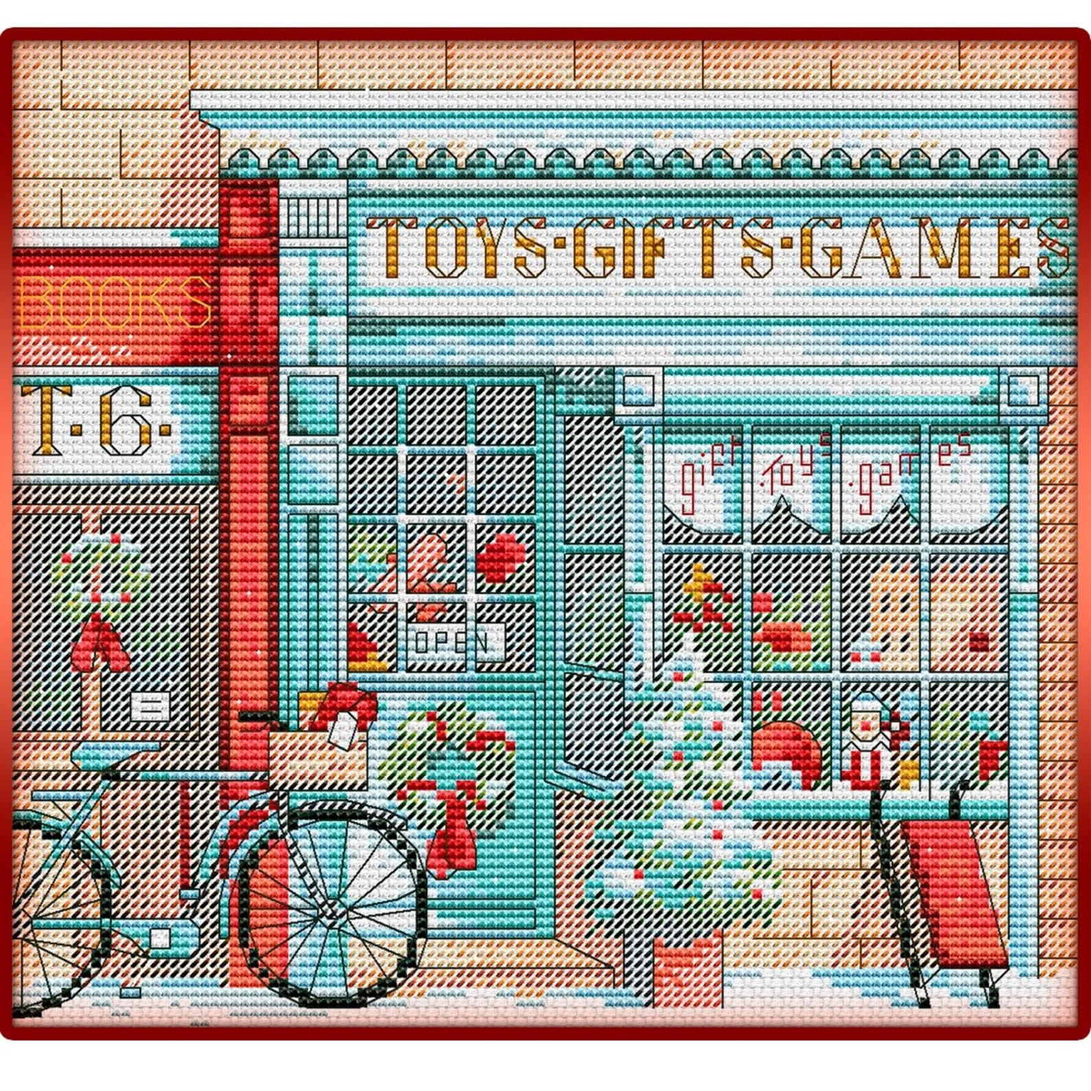 Toy Shoppe, Cross Stitch Pattern PDF, Cross Stitch Chart,instant ...