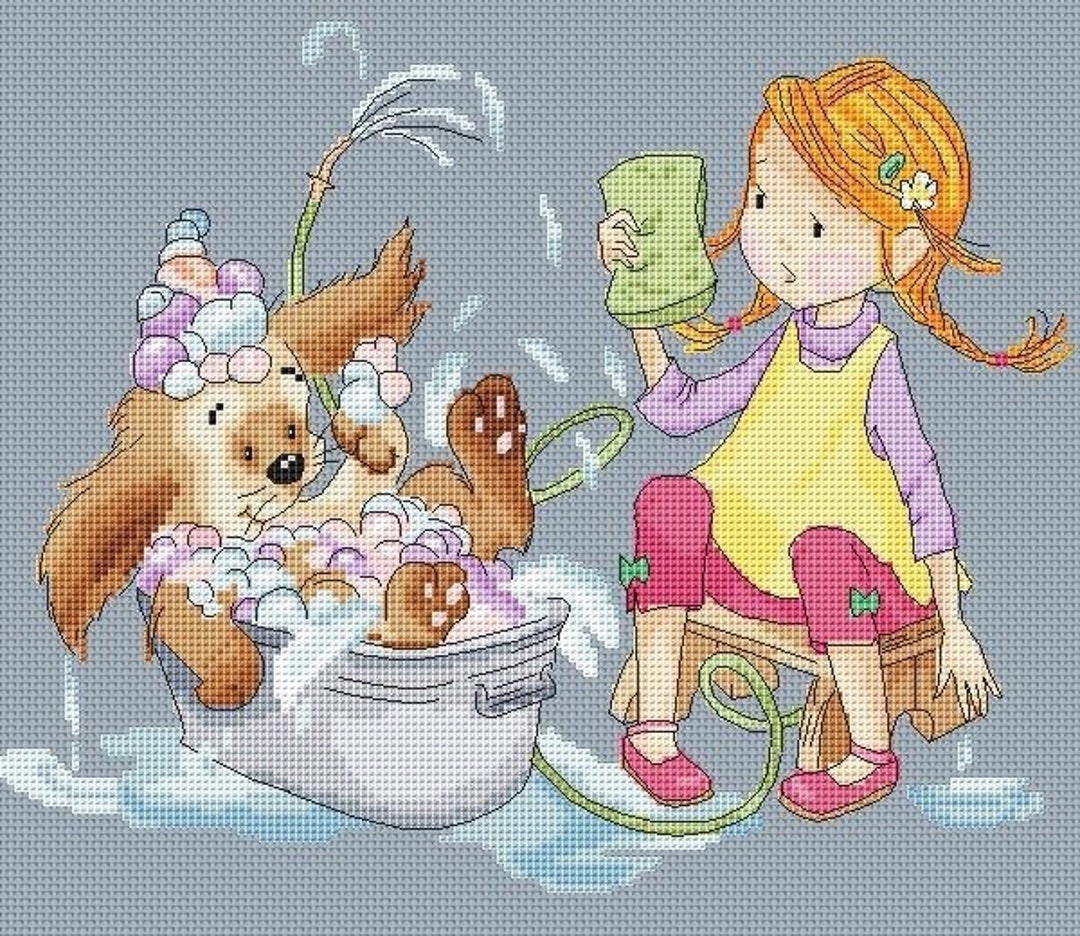 Dog, Cross Stitch Pattern PDF, Cross Stitch Chart,instant Download - Etsy