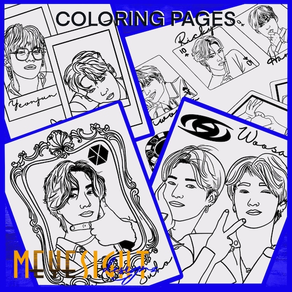 Pop Art Coloring Book - Etsy