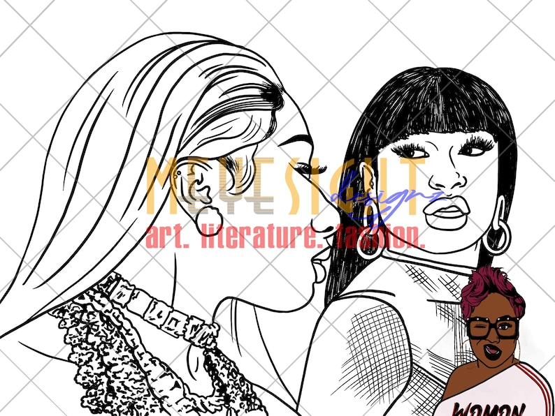 Digital Download Megan Thee Stallion Coloring Pages JPG Printable Art ...
