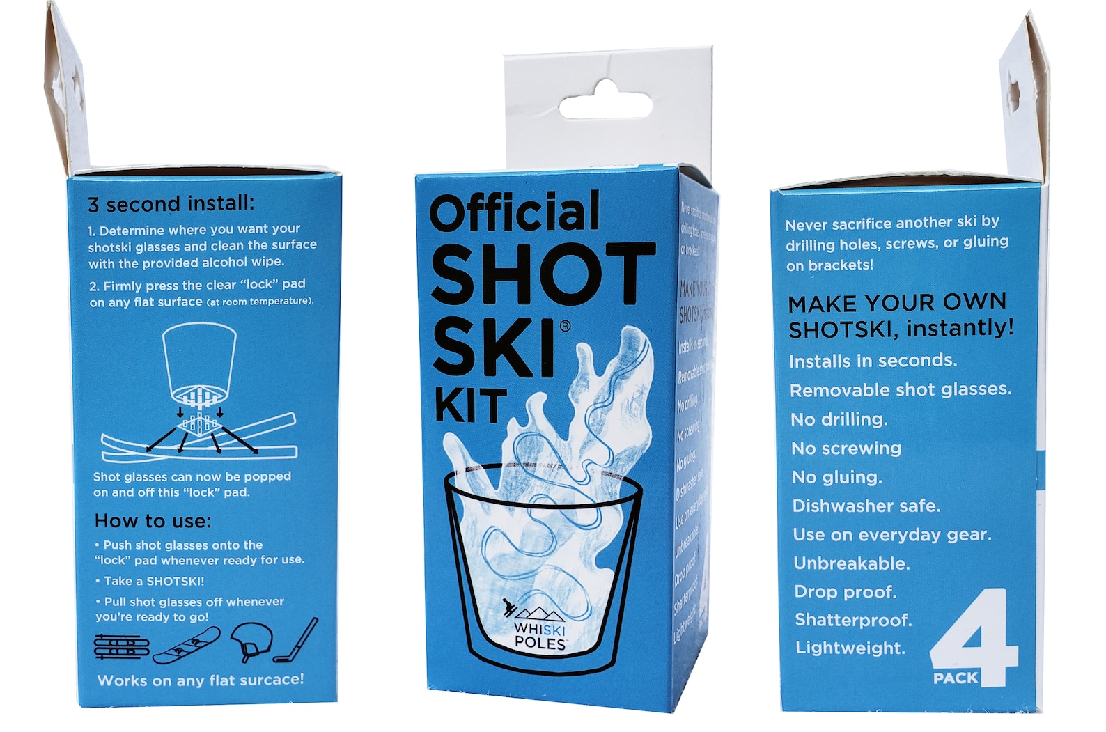 Original SHOTSKI® Kit - Turn Anything Into a Shot Ski - Best Gift for ...