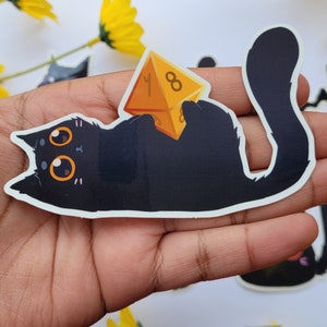 D&D Cats - Glossy Stickers // Dnd, Dice, Cute, Animal, Fantasy, Ttrpg ...