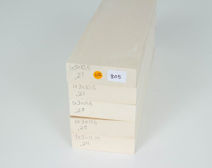 American Holly Lumber, Premium Grade White Solid Wood Planks, 1-inch ...